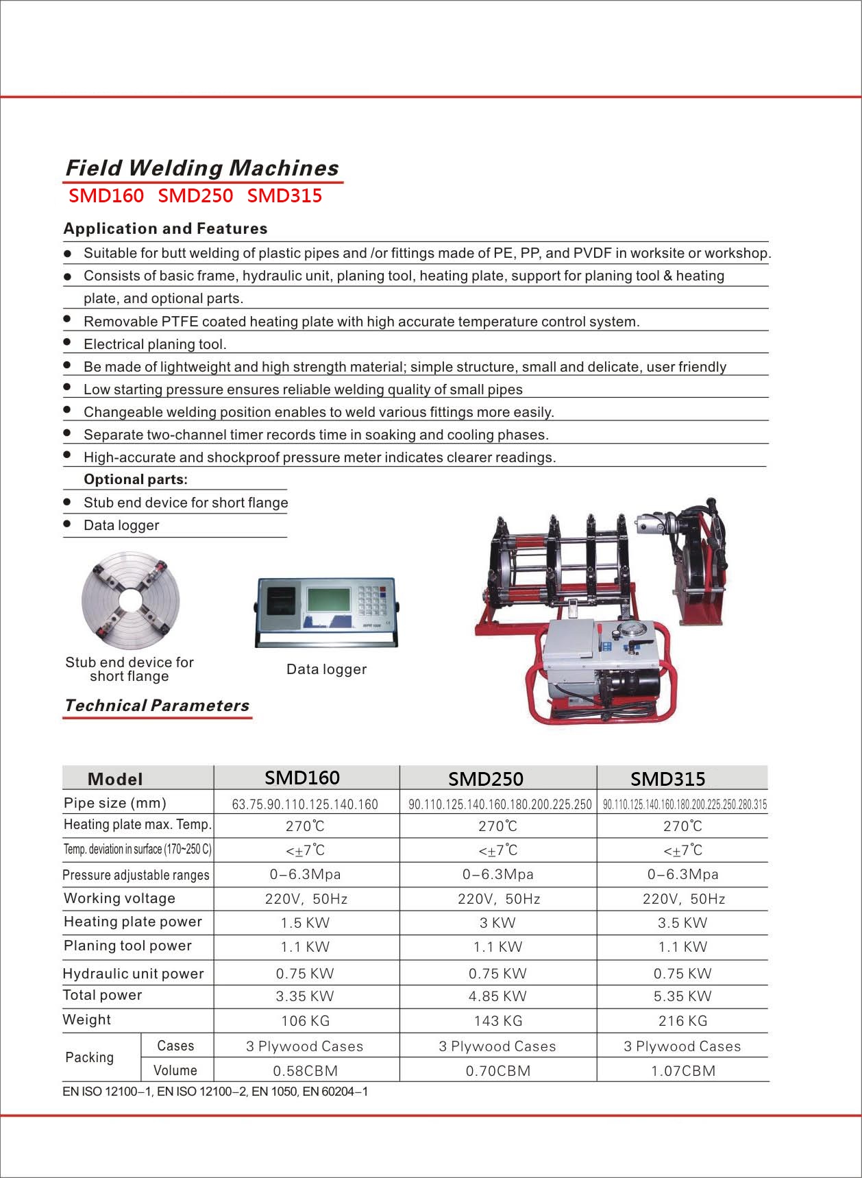 Field Welding Machines - SMD160 SMD250 SMD315 - 美錡國際股份有限公司